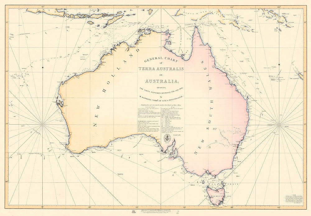 General Chart of Terra Australis – Cairns Charts & Maps