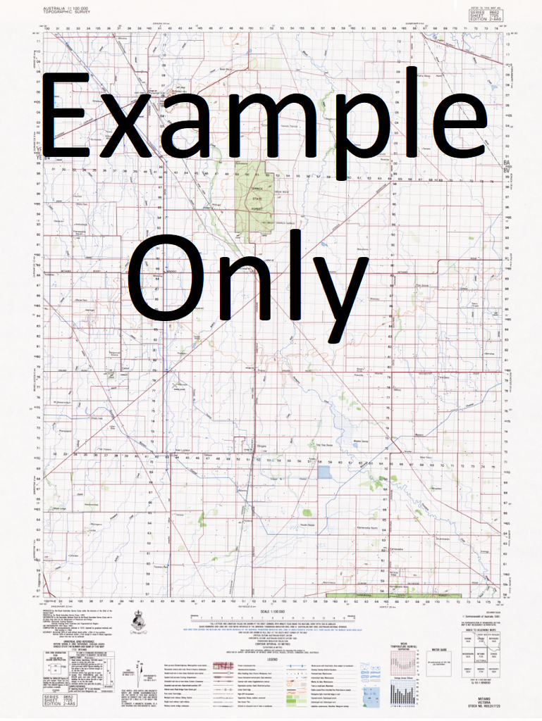 GA 8730 - Blayney – Cairns Charts & Maps